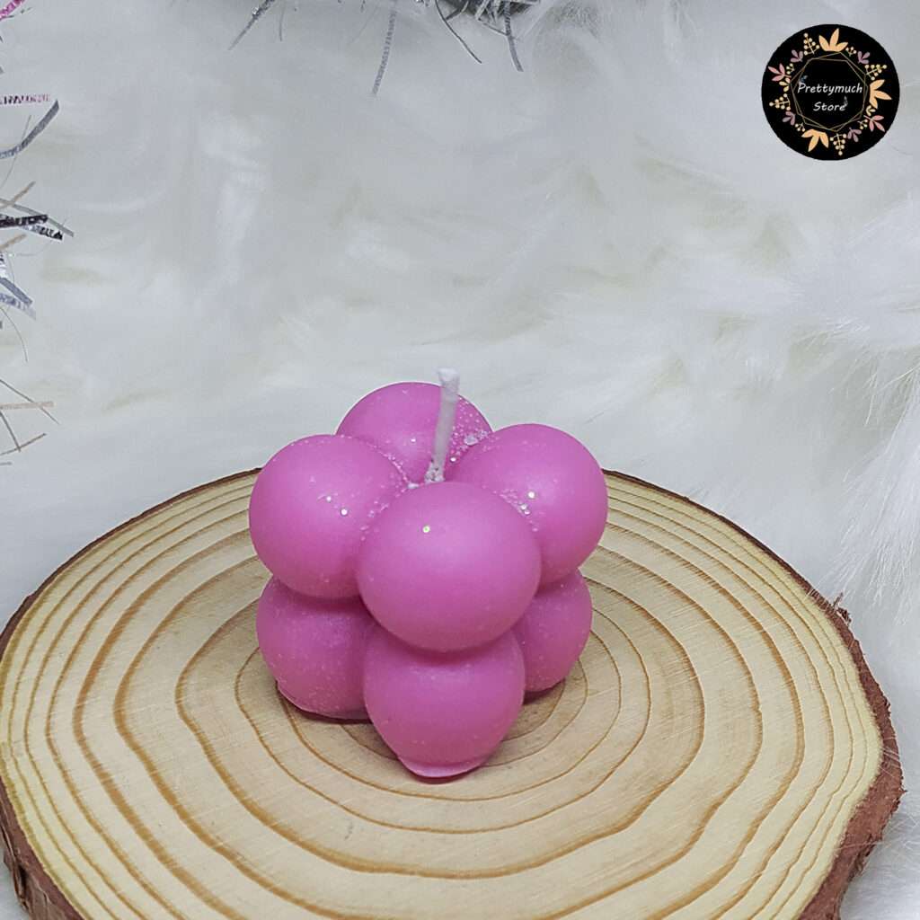Mini Bubble Tea-Rose Candle - Pretty Much Store
